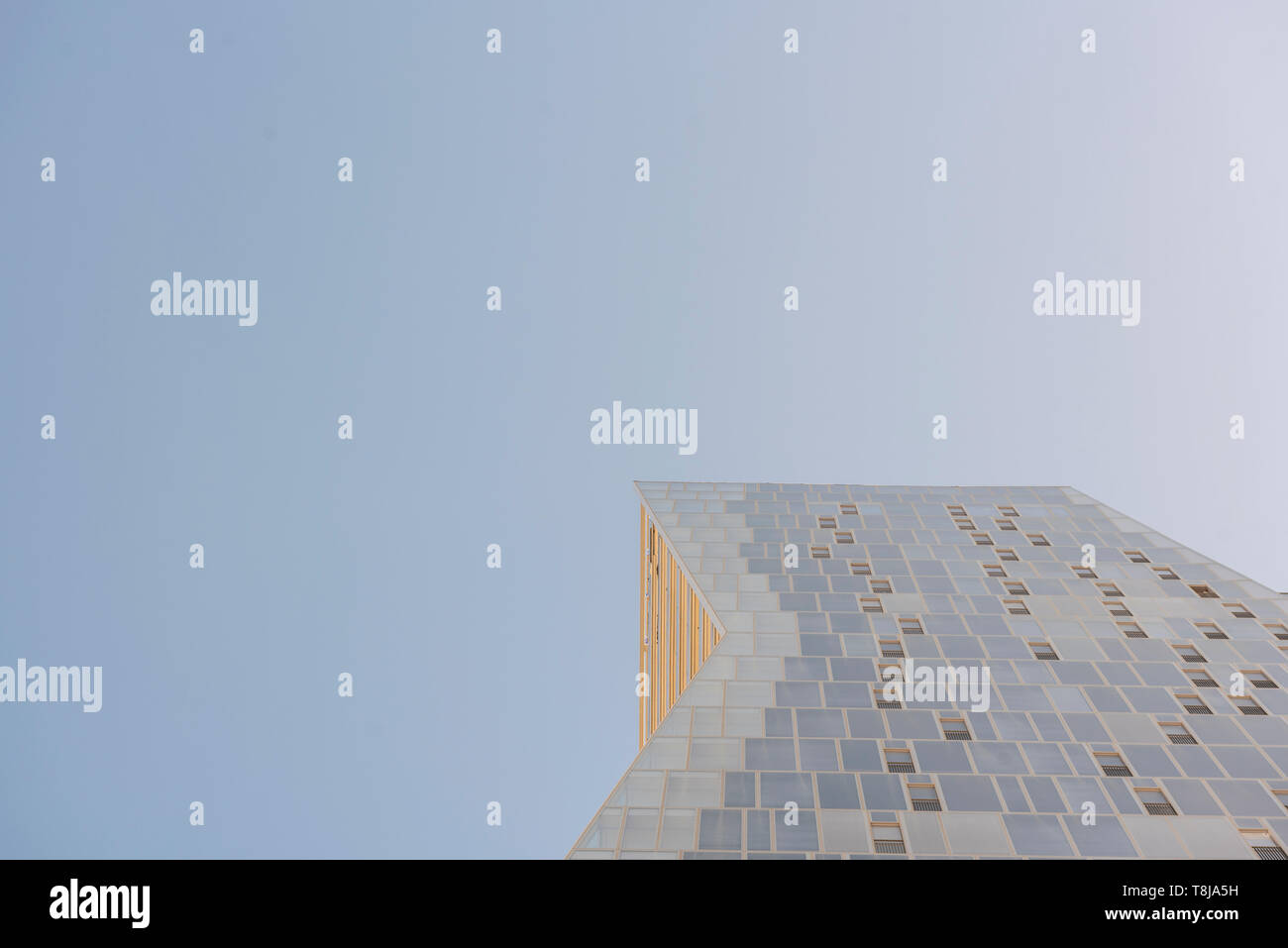 Israel, Tel Aviv-Yafo - 09 May 2019: Facade detail of Arlozorov 17th ...