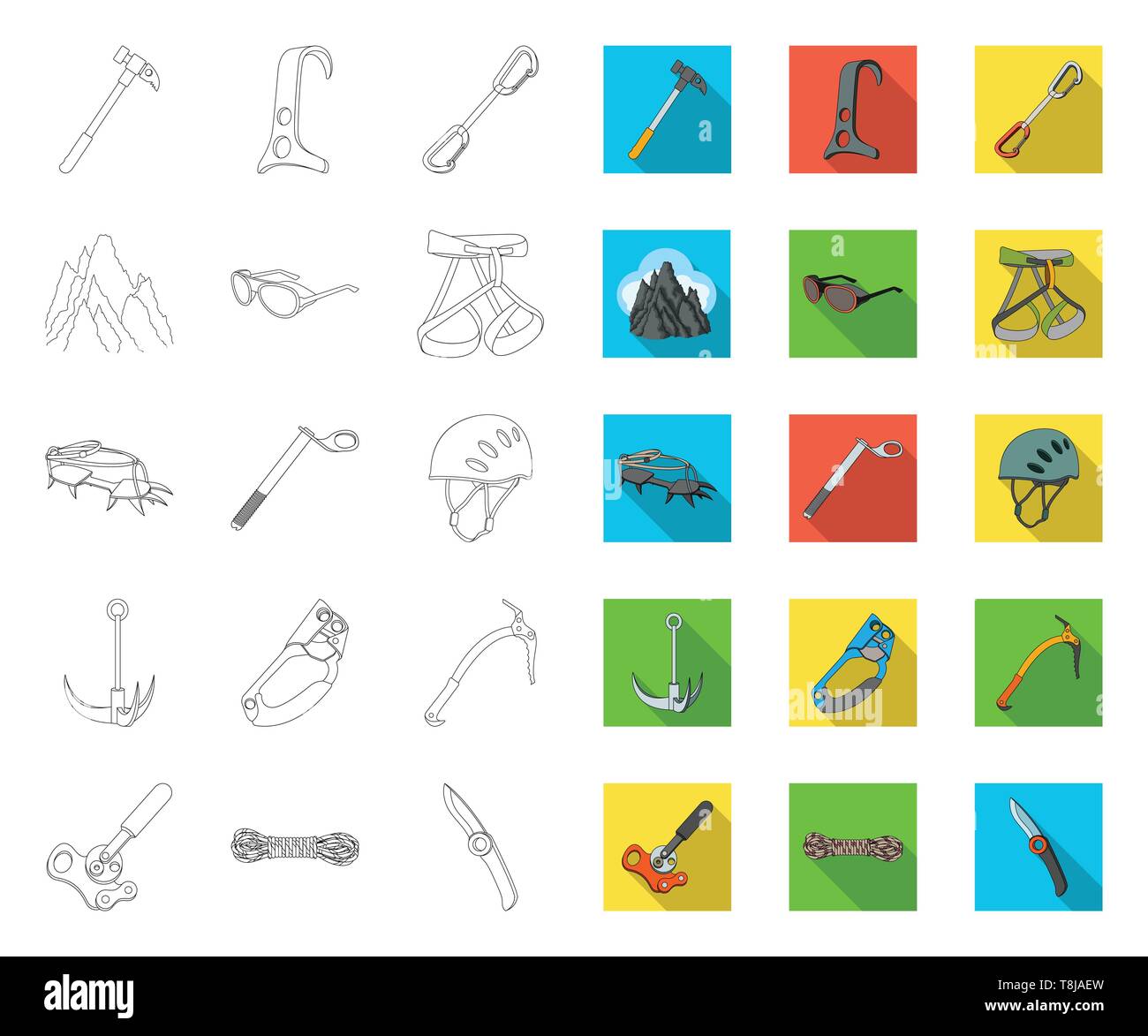 Plastic climbing boots Stock Vector Images - Alamy