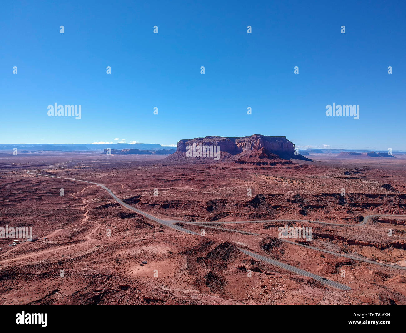 Aerial view of monument valley hi-res stock photography and images - Alamy