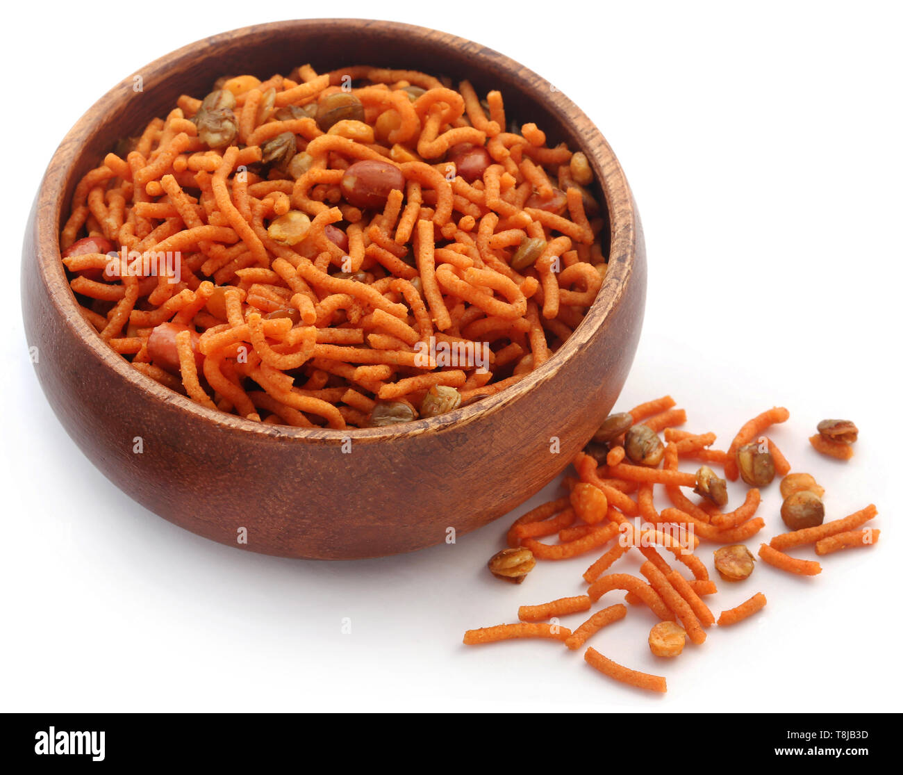Bombay mix in a bowl over white background Stock Photo - Alamy