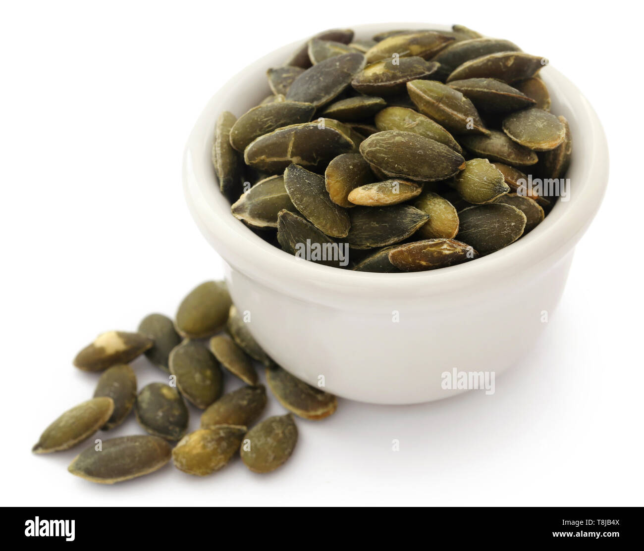 Roasted salty pumpkin seeds hi-res stock photography and images - Alamy