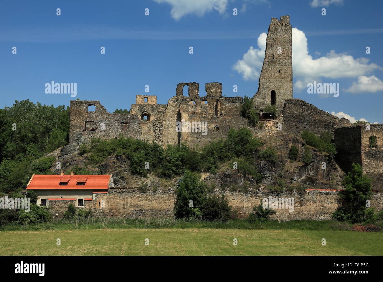 Okor castle ruins hi-res stock photography and images - Alamy