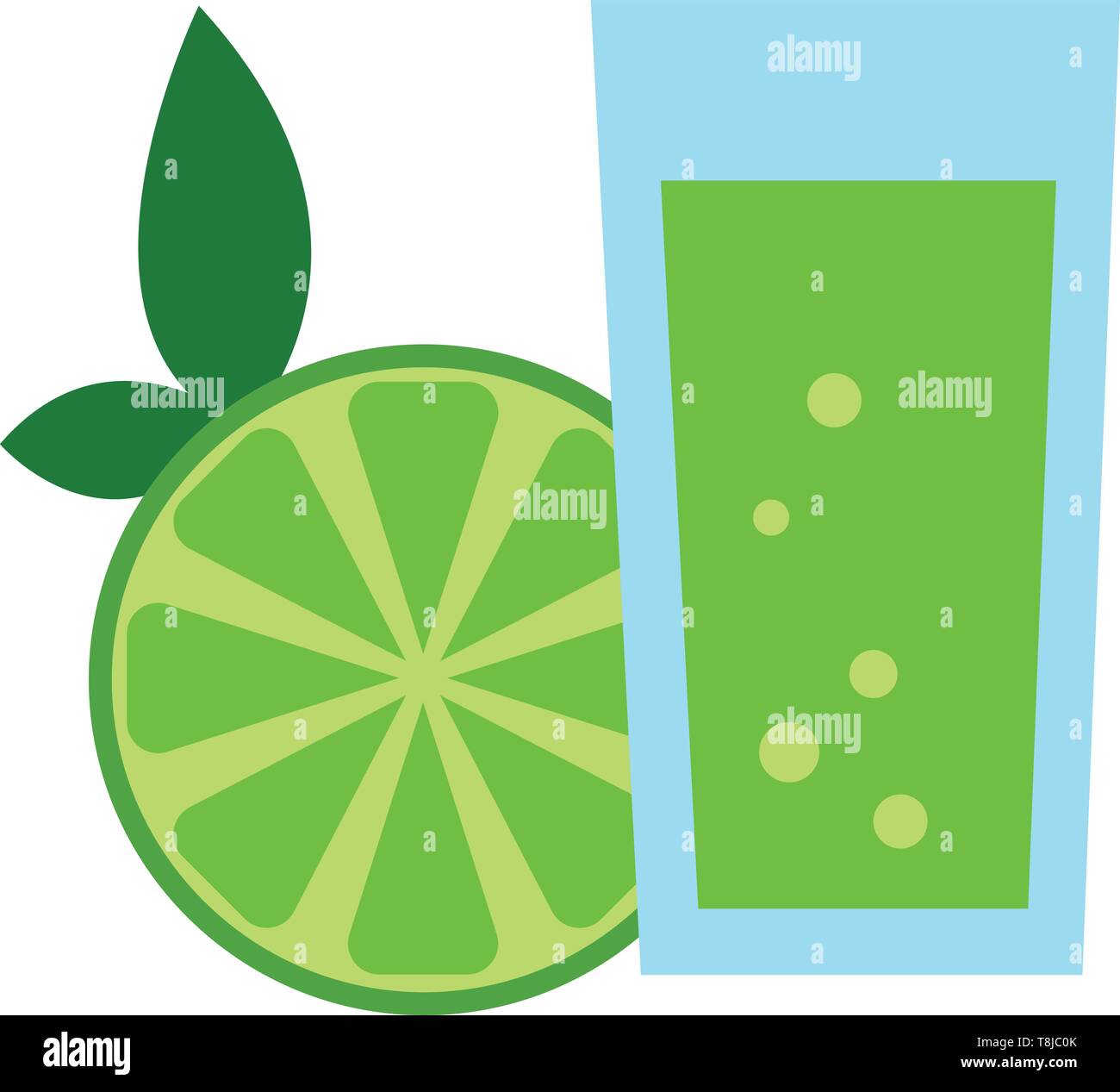 Green colored juice in Stock Vector Images - Alamy