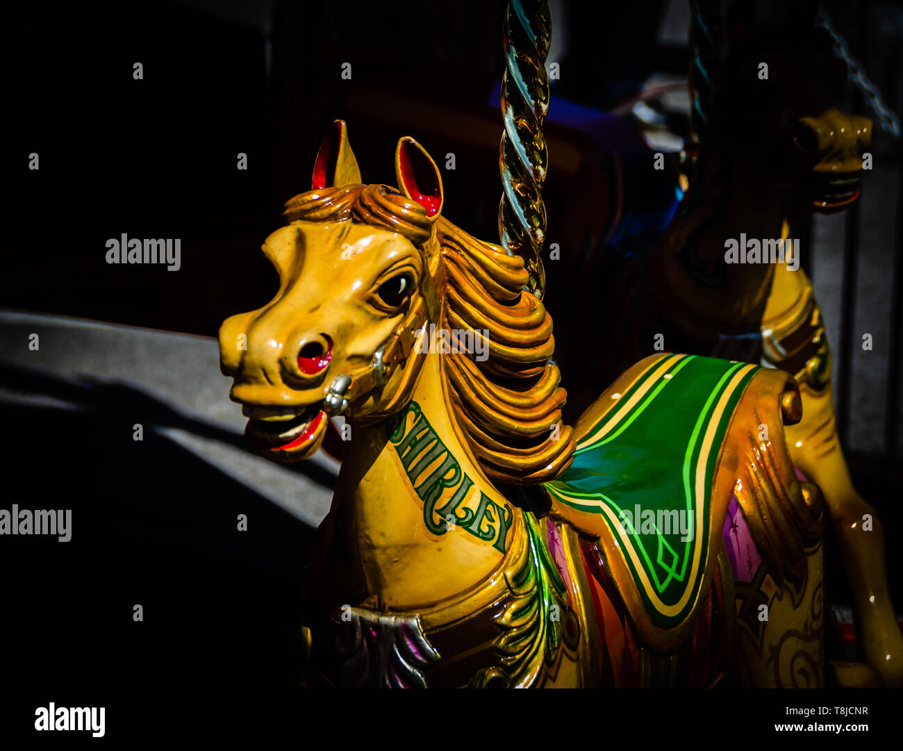 Fairground carousel horse Stock Photo - Alamy