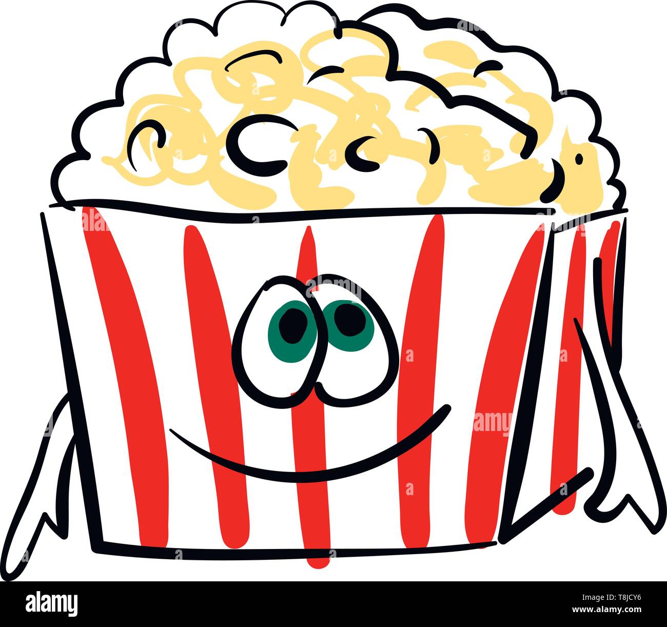 Packet popcorn Stock Vector Images - Alamy
