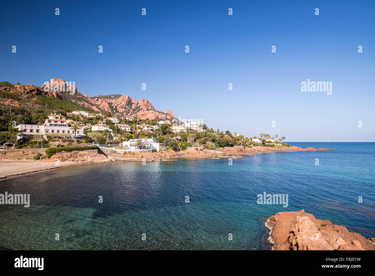 France, Var, Saint Raphael, Esterel Corniche, Creek of Antheor, in the ...