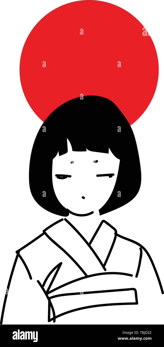 Japanese Woman Drawing