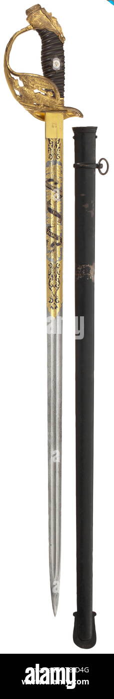 A presentation small sword M 1889 for infantry officers Heavy, broad ...