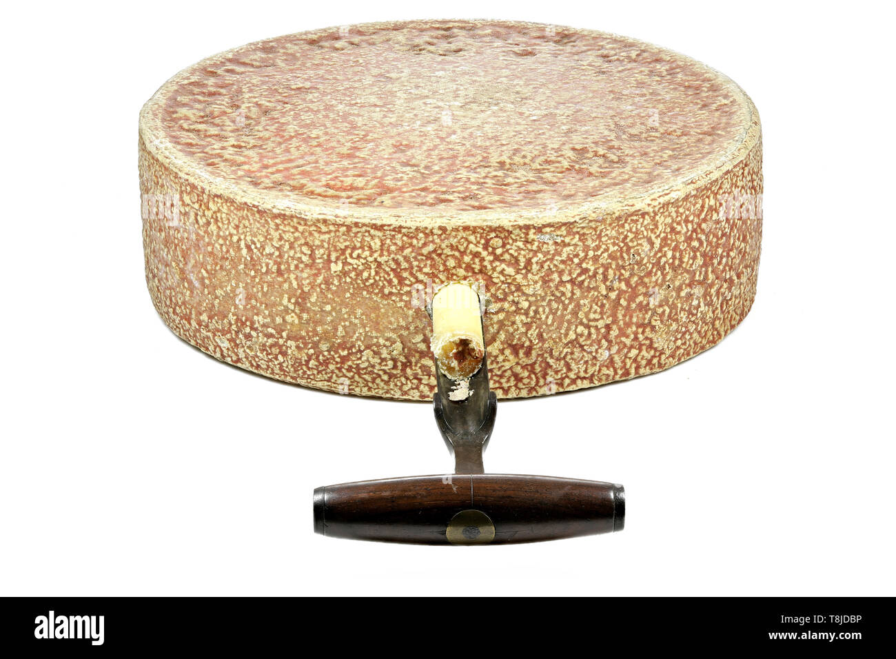 organic hay milk cheese wheel from German Allgäu region with grading ...