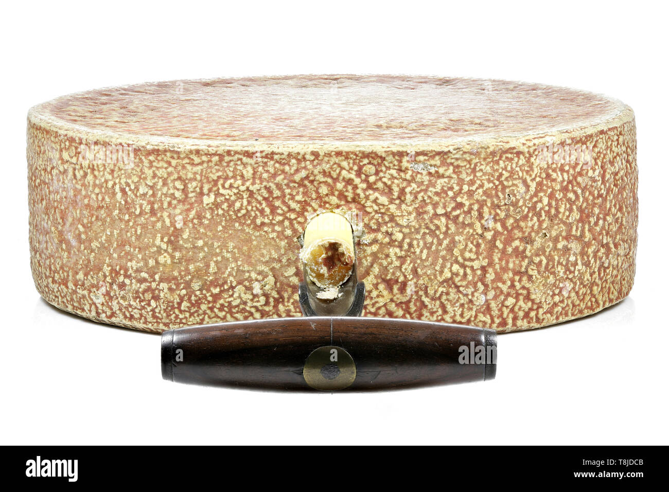 organic hay milk cheese wheel from German Allgäu region with grading ...