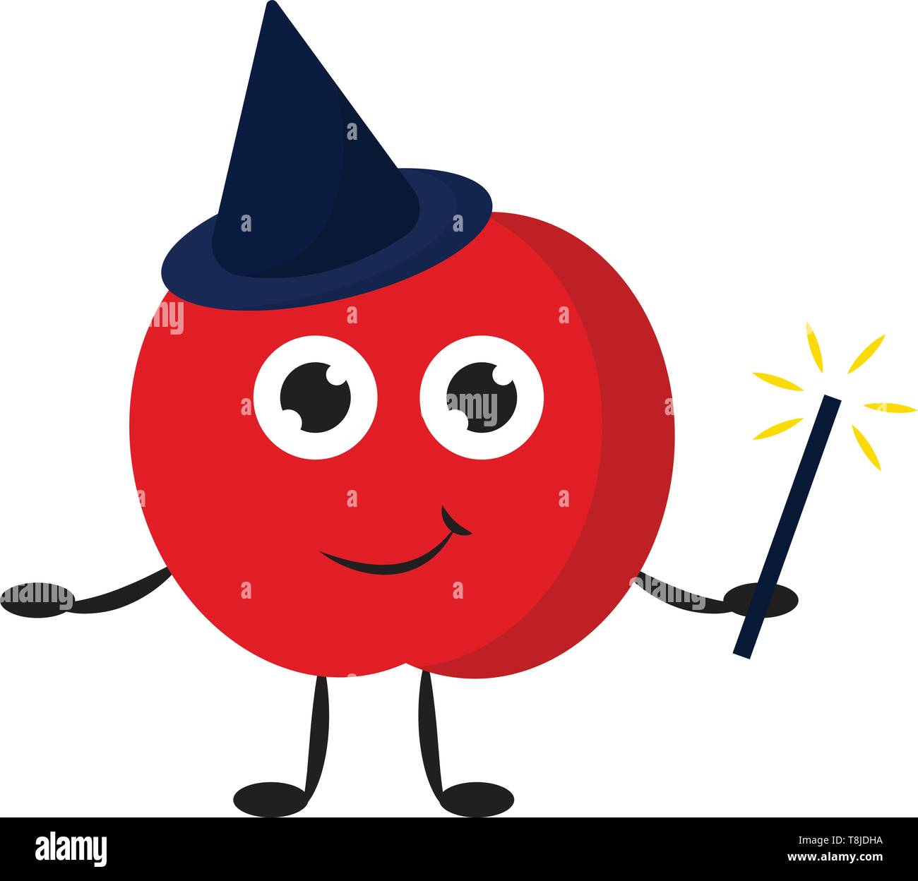 Wearing conical hat Stock Vector Images - Alamy