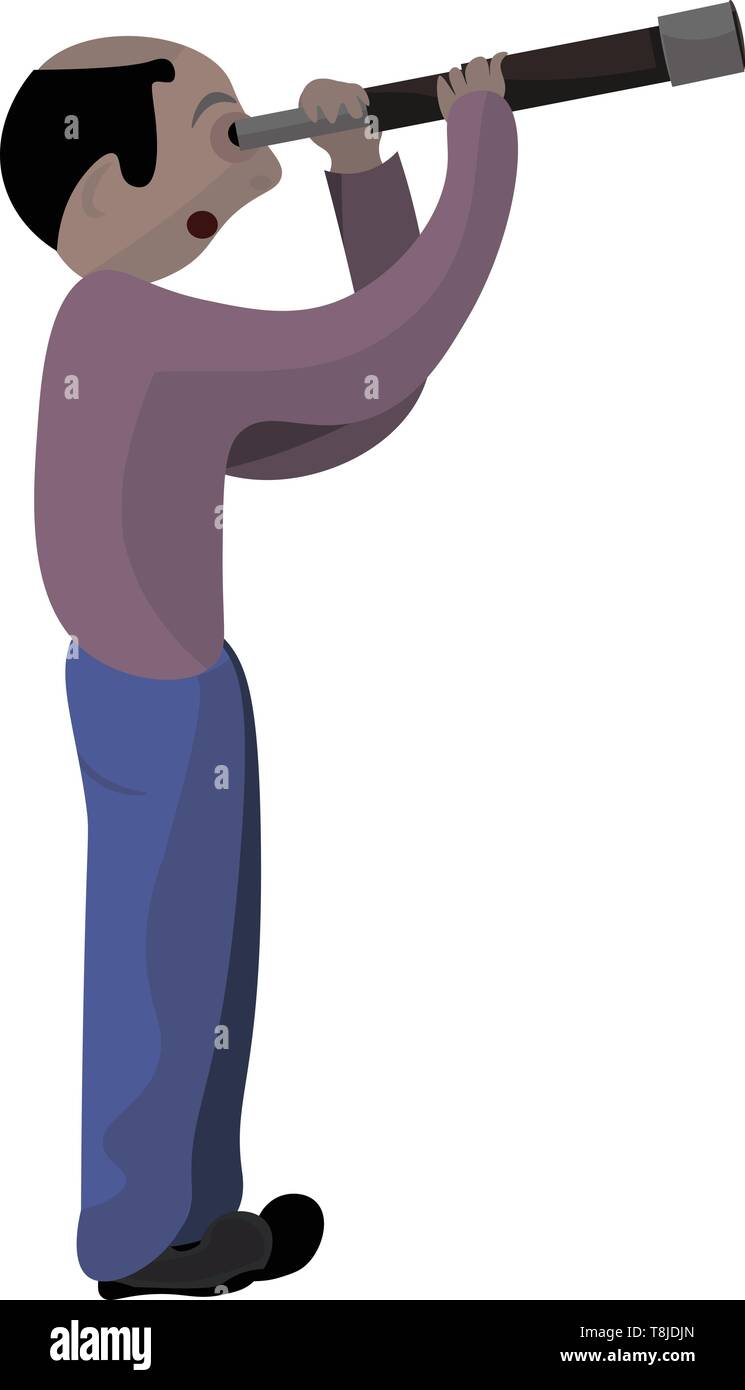 Man gazing Stock Vector Images - Alamy