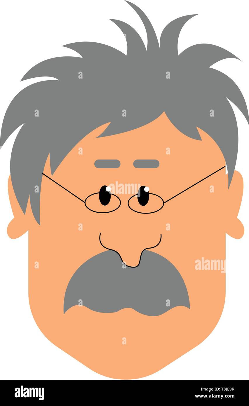 Old man wearing spectacles Stock Vector Images - Alamy