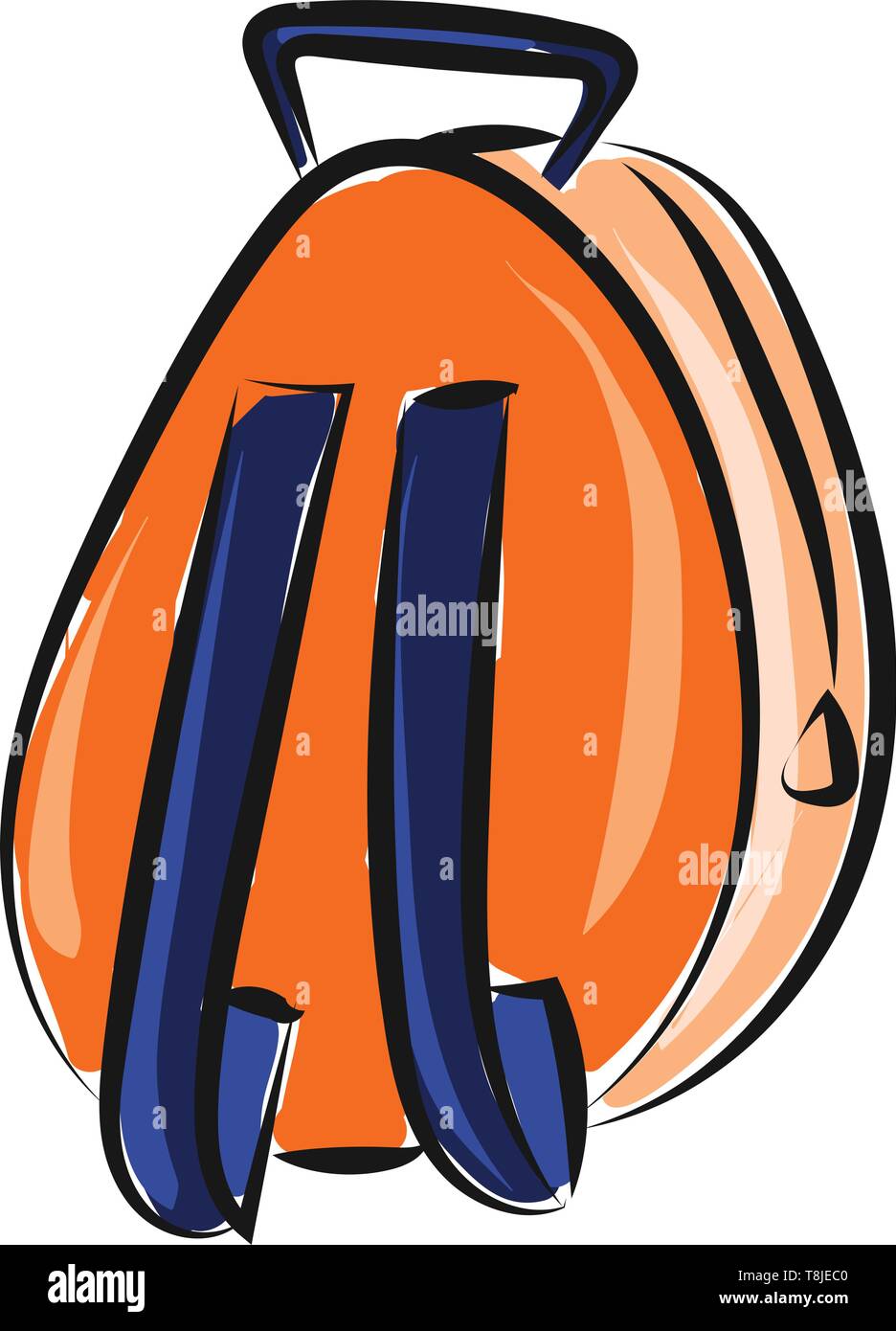 Blue bag black strap Stock Vector Images - Alamy