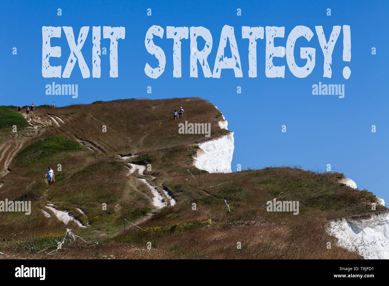Conceptual hand writing showing Exit Strategy. Concept meaning ...