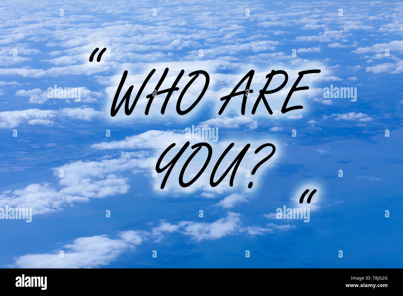 Writing note showing Who Are You question. Business concept for asking ...