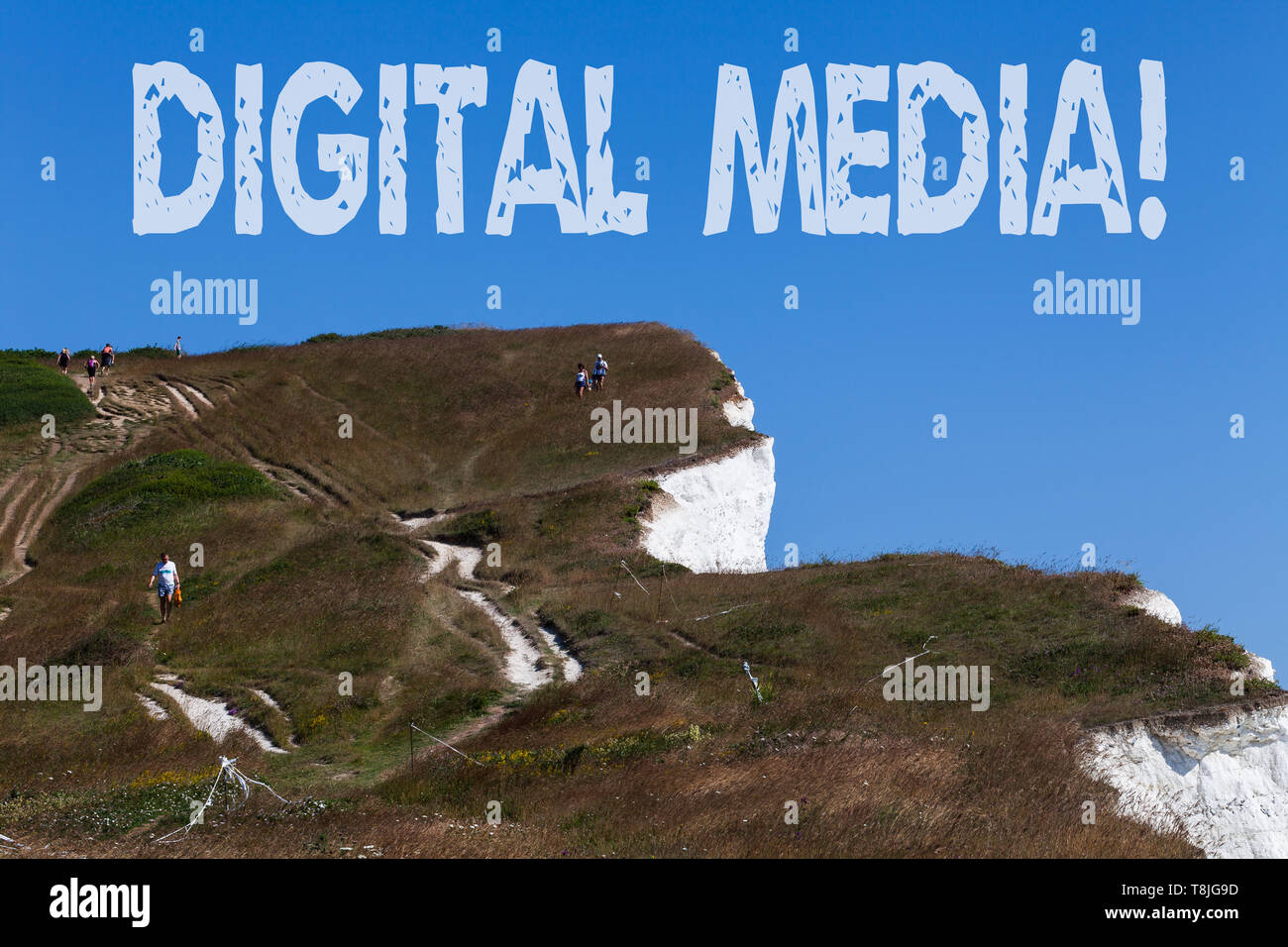 Conceptual hand writing showing Digital Media. Concept meaning ...