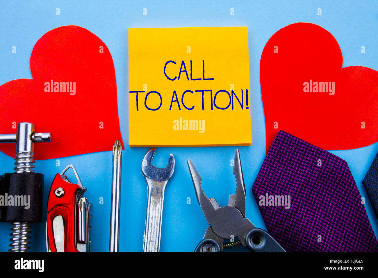 Writing note showing Call To Action. Business concept for exhortation ...