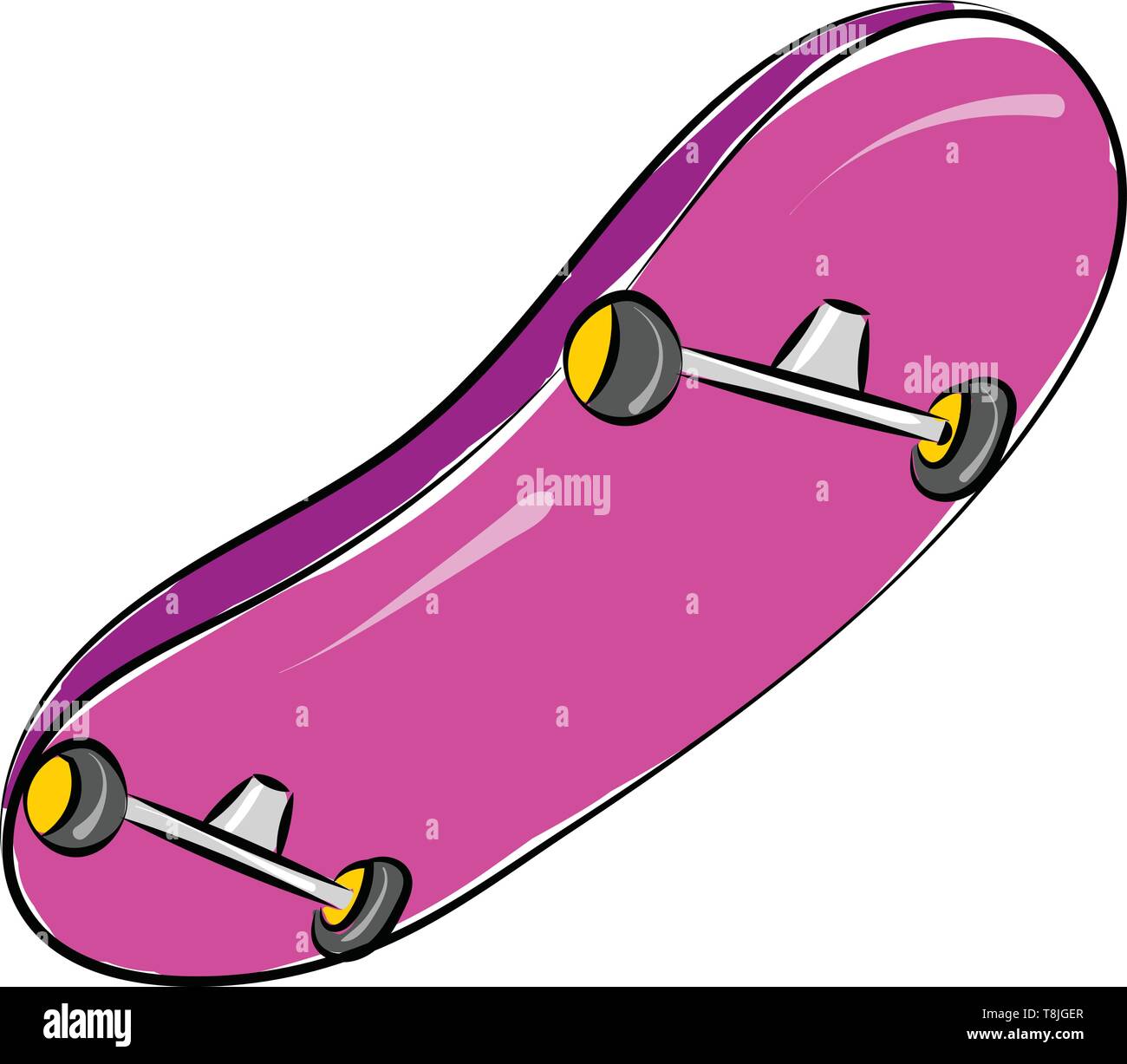 Skateboard Wheel Drawing