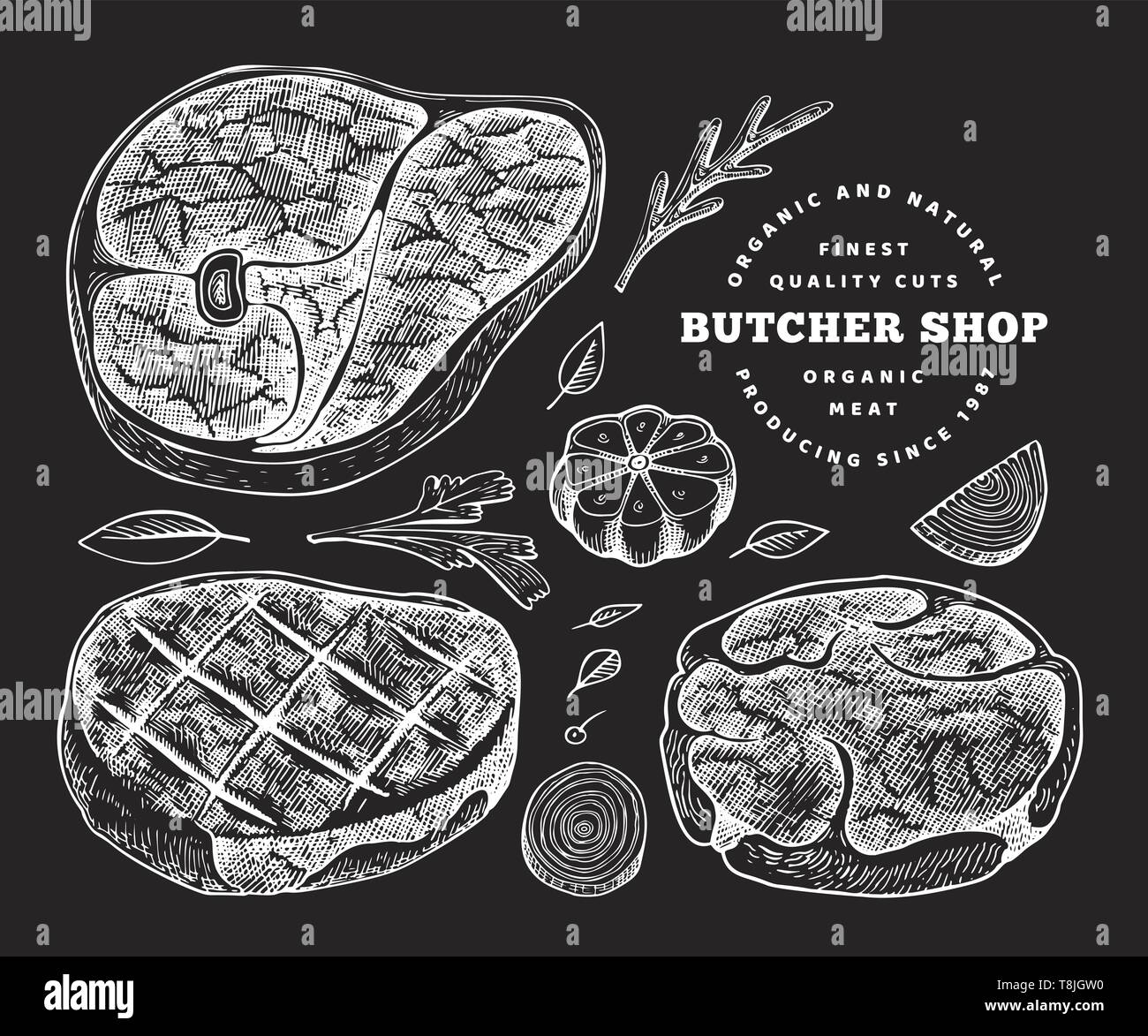 Roastmeat Stock Vector Images - Alamy