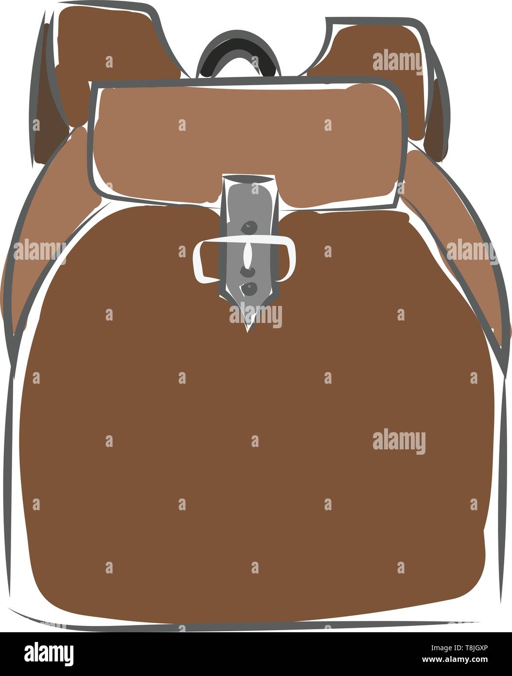 Silver backpack Stock Vector Images - Alamy