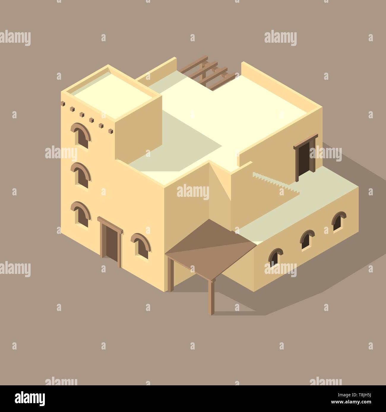 Traditional african architecture Stock Vector Images - Alamy