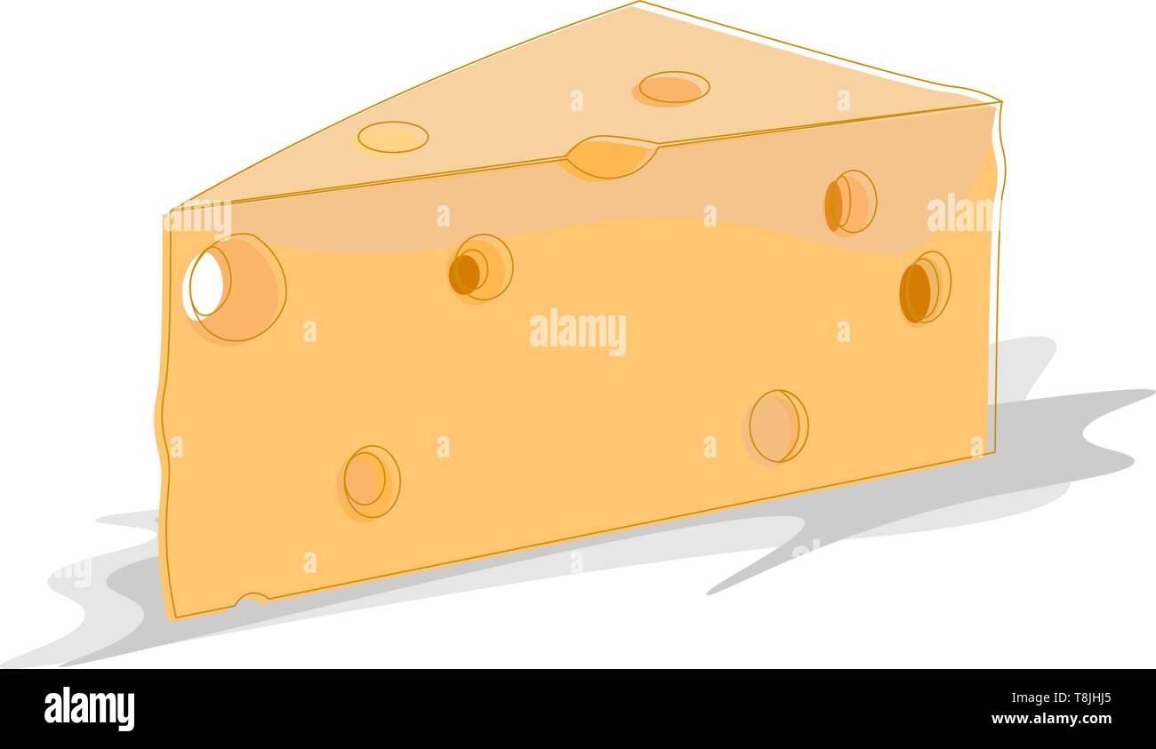 Cheese Slice Illustration