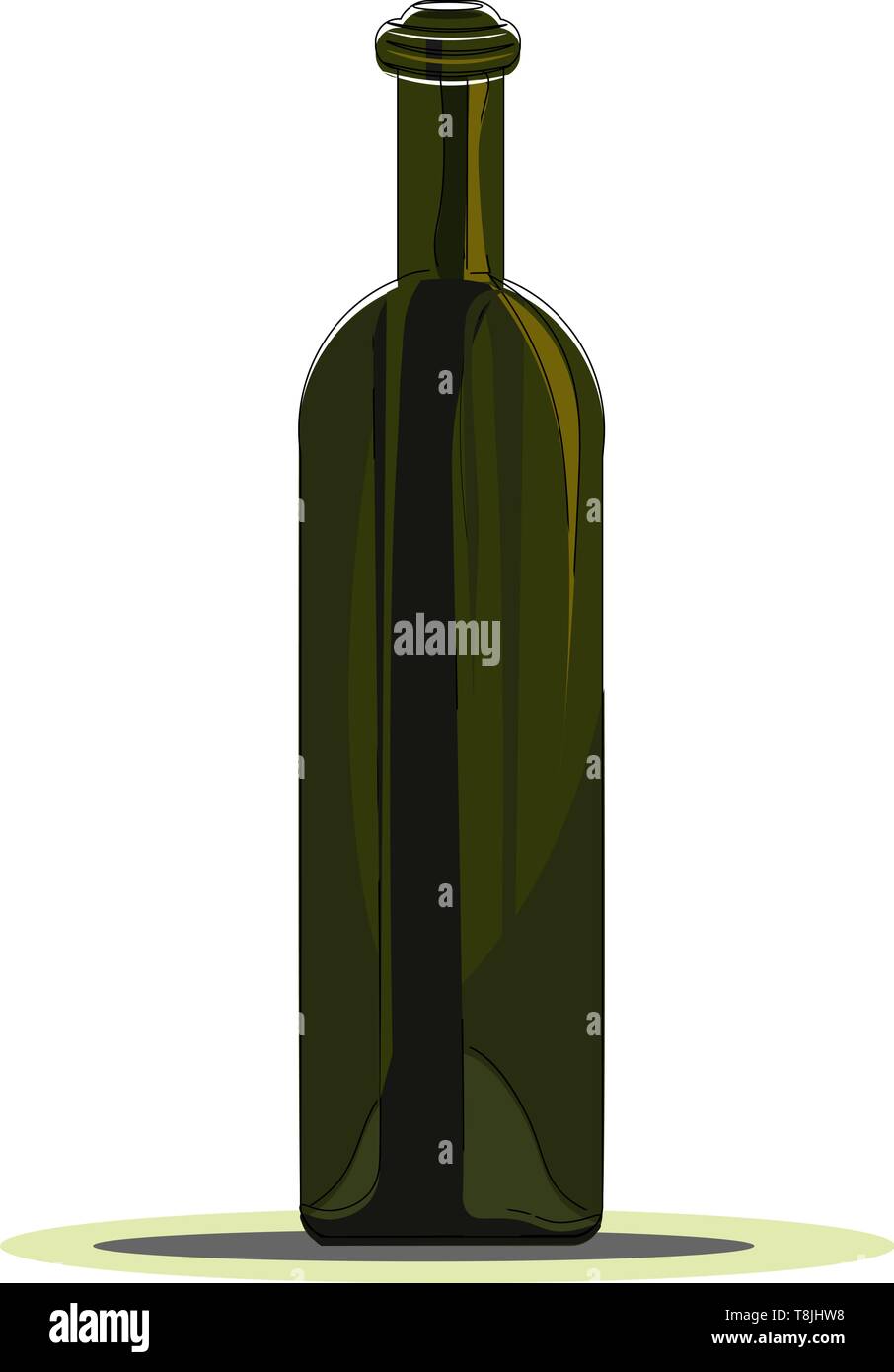 Empty Wine Bottle Drawing