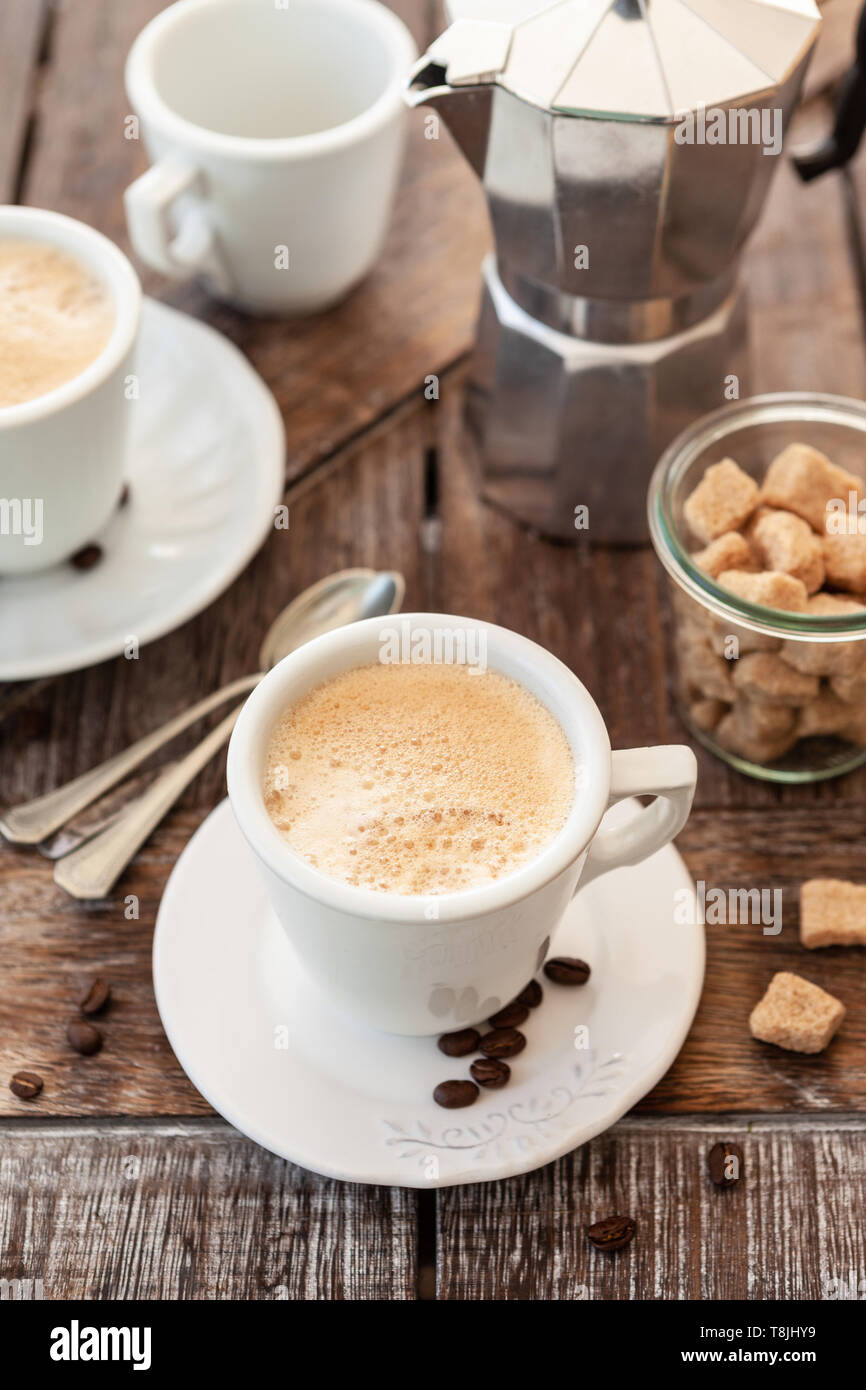 Hot coffee sugar cubes hi-res stock photography and images - Alamy