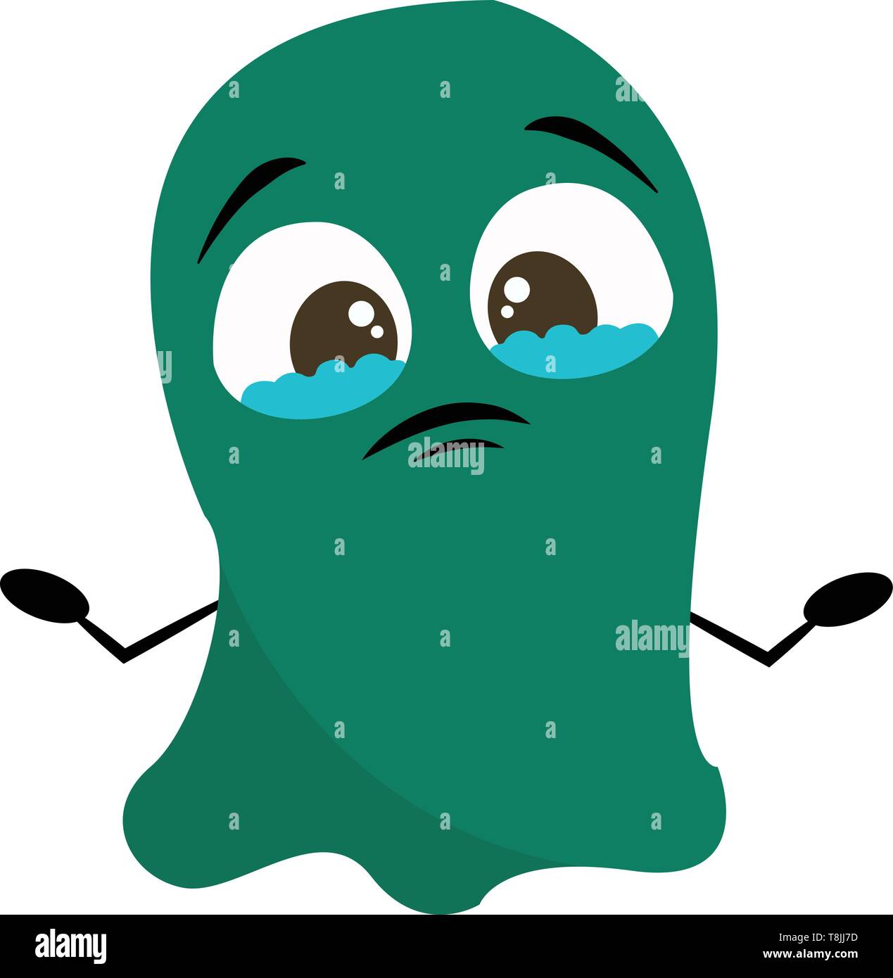 Sad Monster Illustration