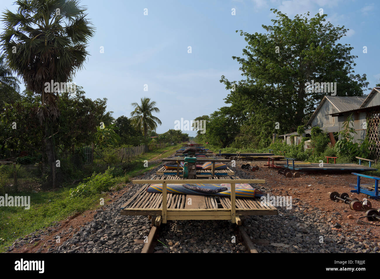 Bamboo Train, Battambang, Cambodia Stock Photo - Alamy