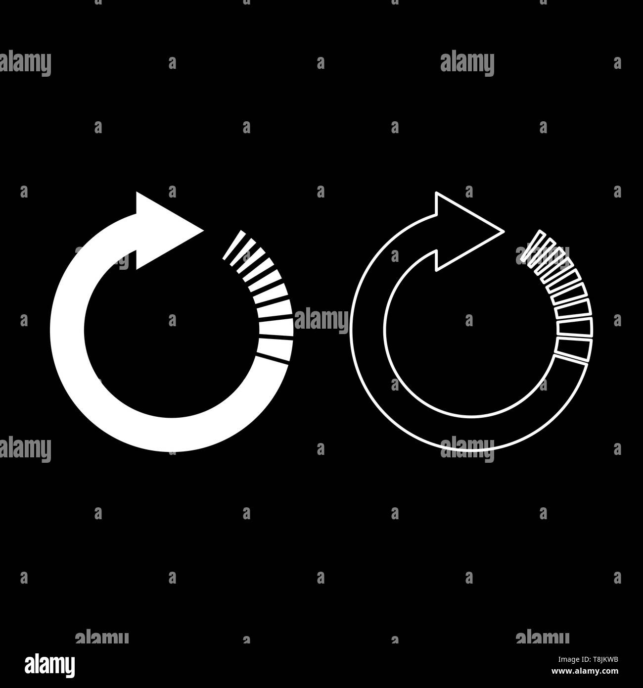 Circle arrow with tail effect Circular arrows Refresh update concept ...