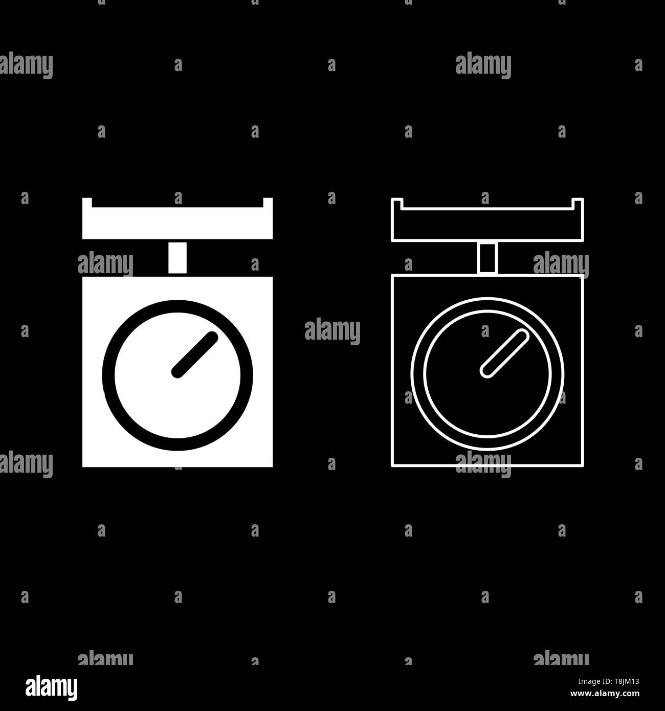 Vintage weighing machine Stock Vector Images - Alamy