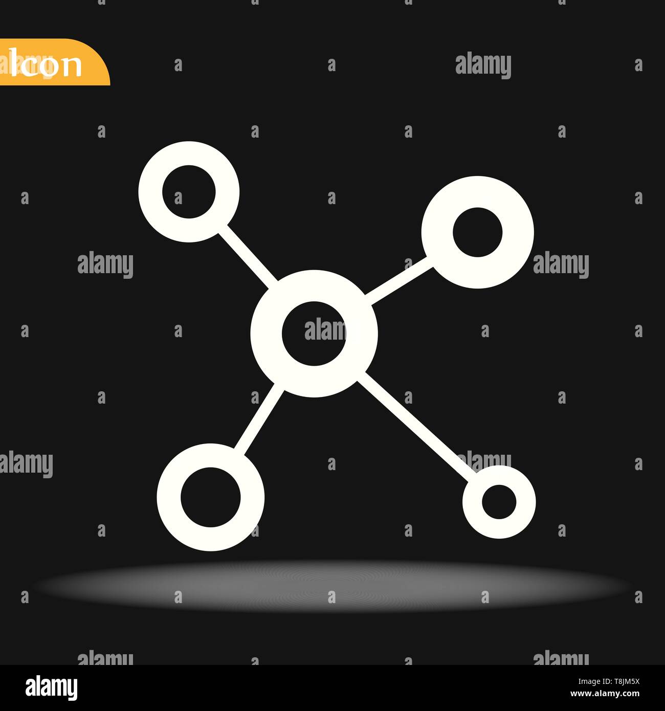 Connection linear outline vector icon. Connection concept stroke symbol ...