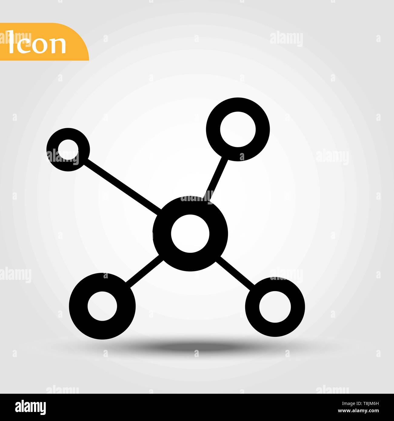 Connection linear outline vector icon. Connection concept stroke symbol ...