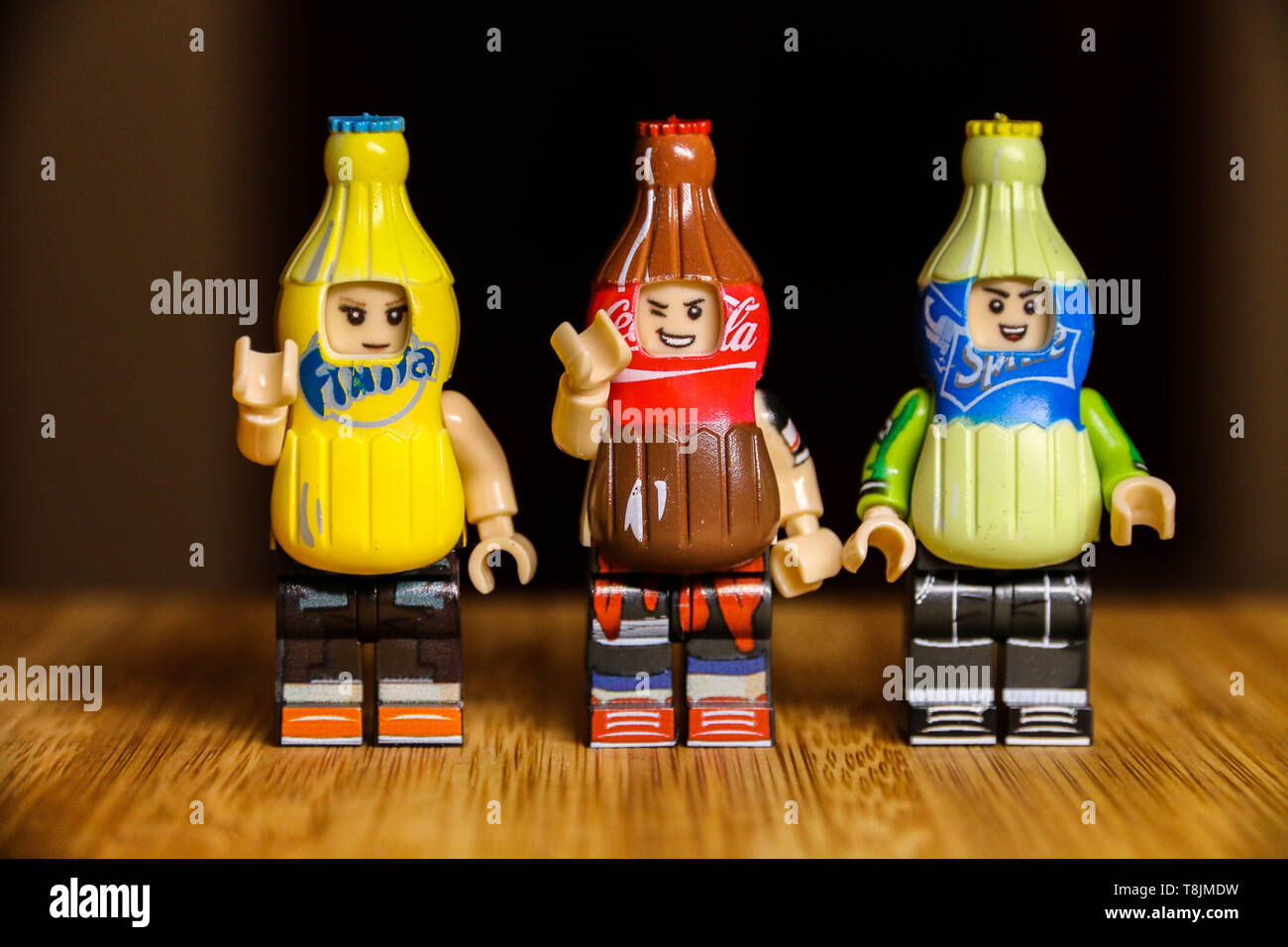 Drink mini toy block minifigures Stock Photo - Alamy