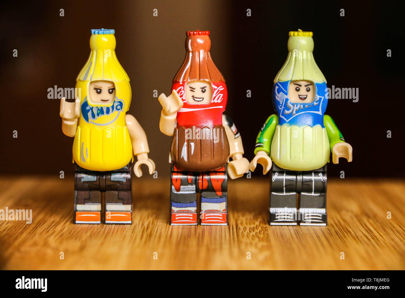 Drink mini toy block minifigures Stock Photo - Alamy