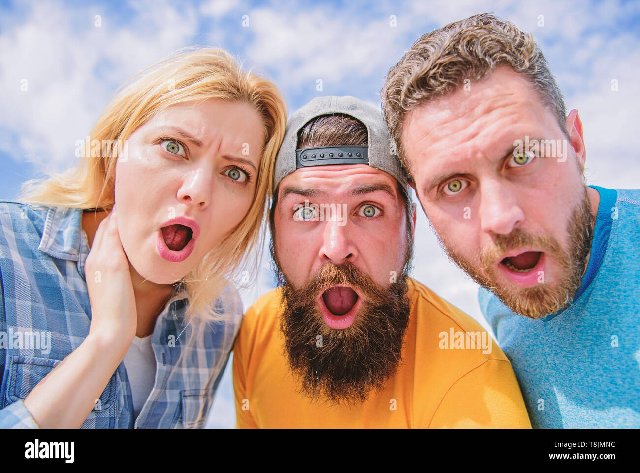 Amazed surprised face expression. How to impress people. Shocking ...