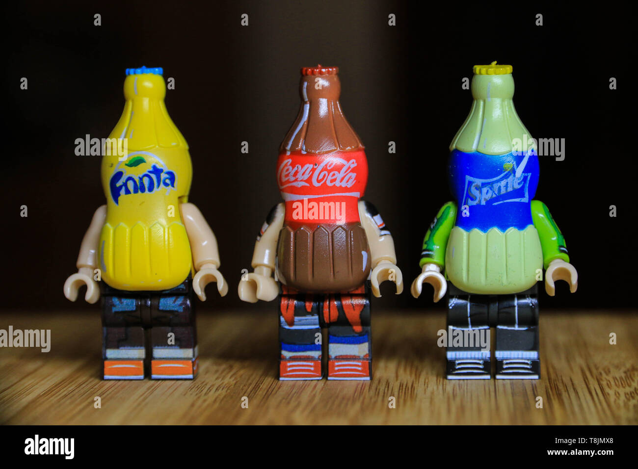 Drink mini toy block minifigures Stock Photo - Alamy