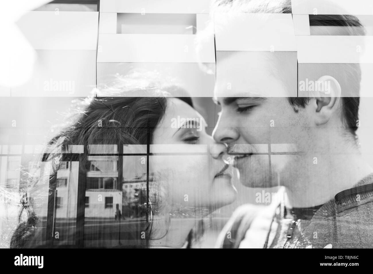 Young pretty couple - boy and girl spend time together Stock Photo - Alamy