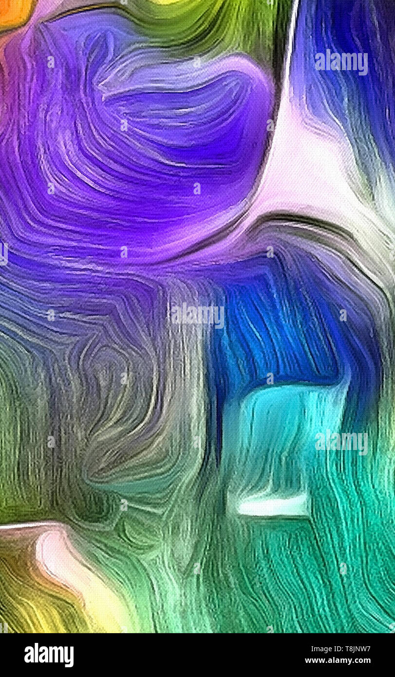 Colorful fluid lines of movement. 3D rendering Stock Photo - Alamy
