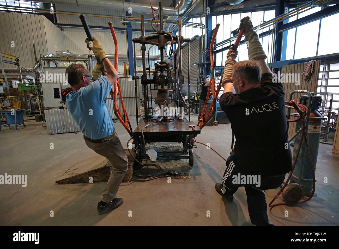 France, Bas Rhin, Wingen sur Moder, Lalique factory of Wingen on Moder ...