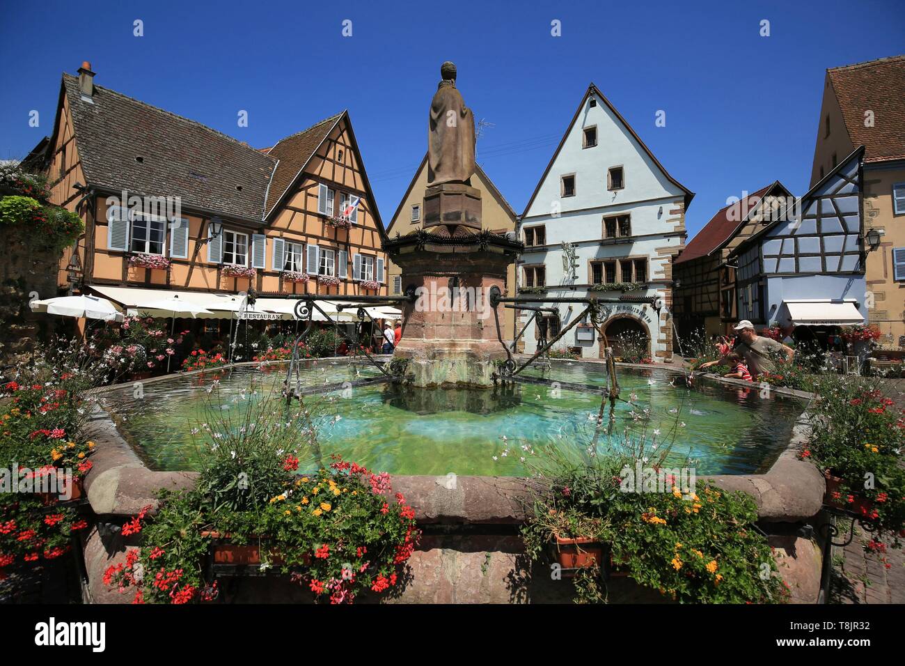 France, Haut Rhin, Route des Vins d'Alsace, Eguisheim, labeled the Most ...
