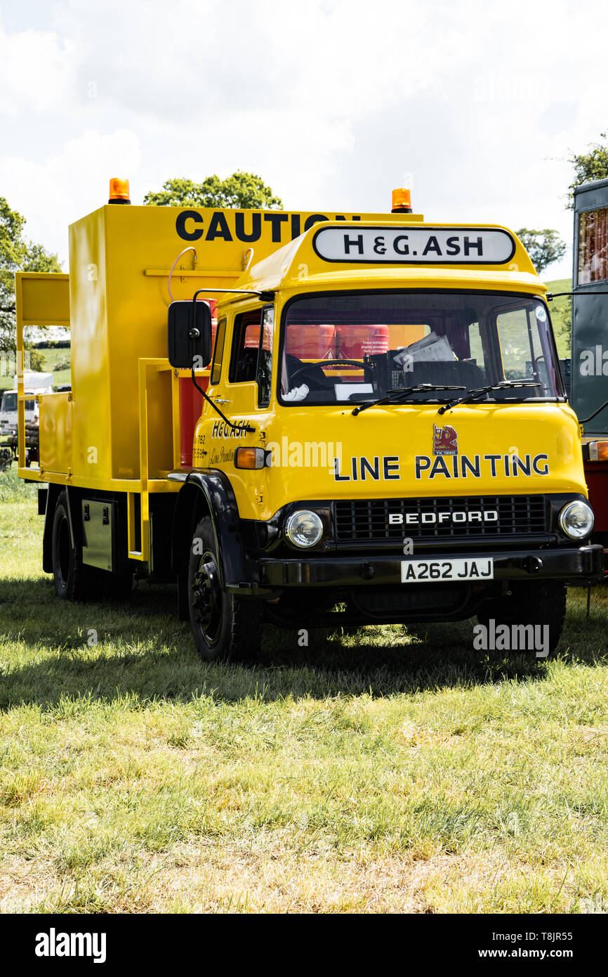 Bedford TK1260 classic truck, line-painting vehicle, 1984, UK Stock ...