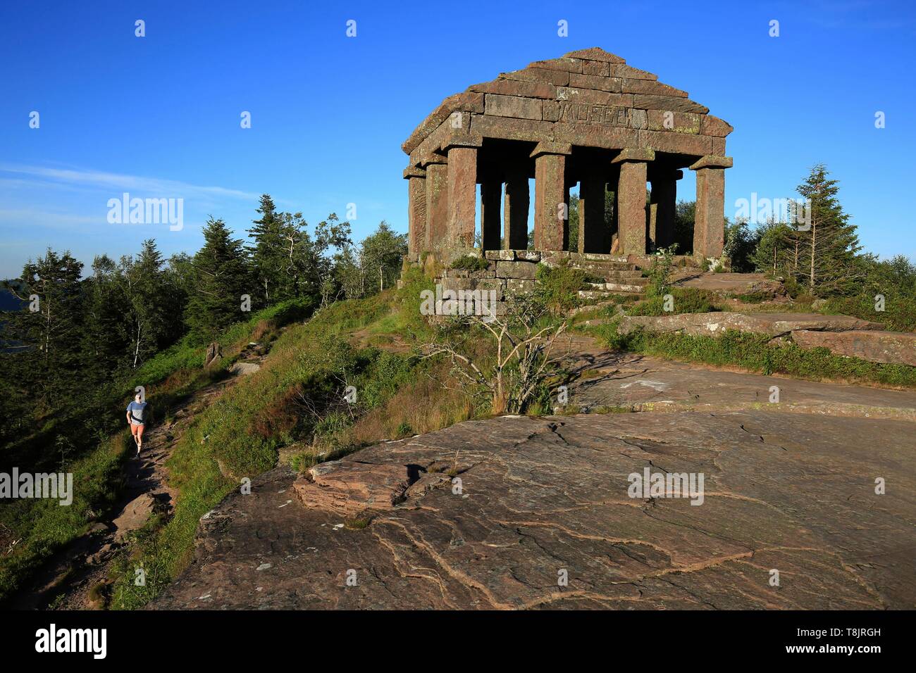 France, Bas Rhin, The temple of Donon is at 1,009 meters above sea ...
