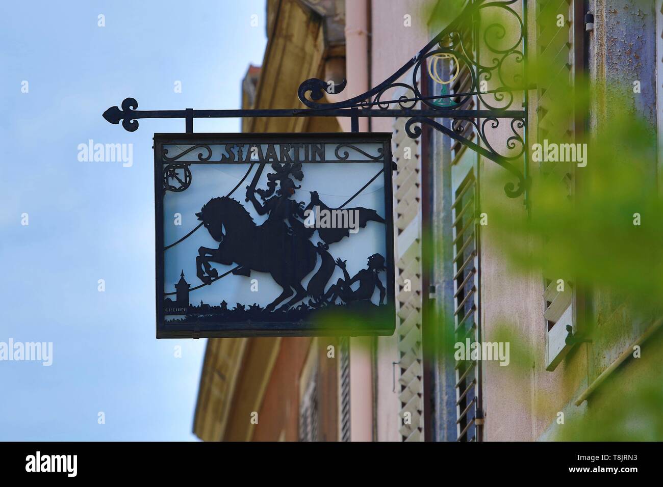 France, Haut Rhin, Colmar, Jean Jacques Waltz said Hansi, the creator ...