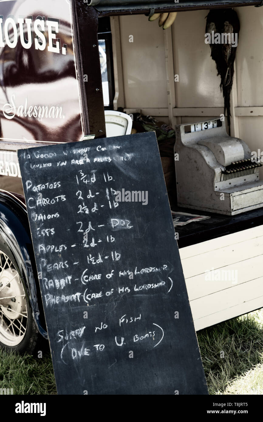 Ford Model A van, mobile shop, delivery van, ww2, UK Stock Photo - Alamy