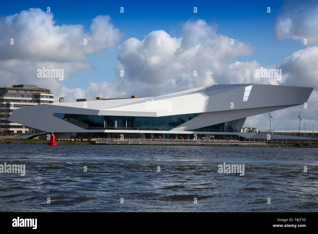 The building of the modern culture center eye Film Museum, Amsterdam ...
