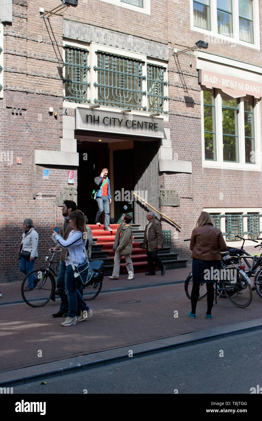 NH City Centre Hotel entrance in Amsterdam Stock Photo - Alamy