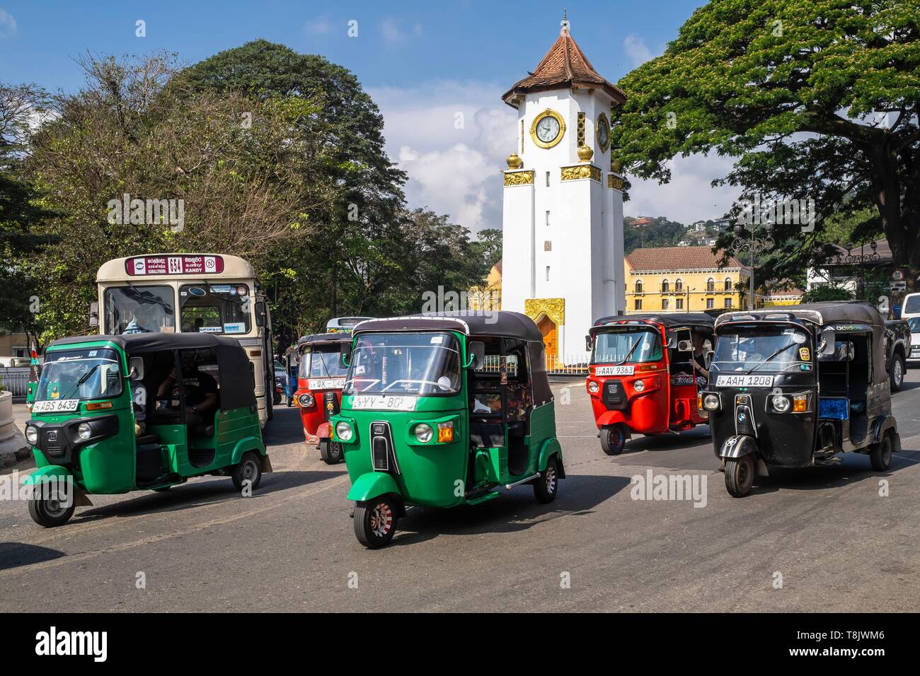 Sri Lanka, Central province, Kandy, a World Heritage Site, the Clock ...